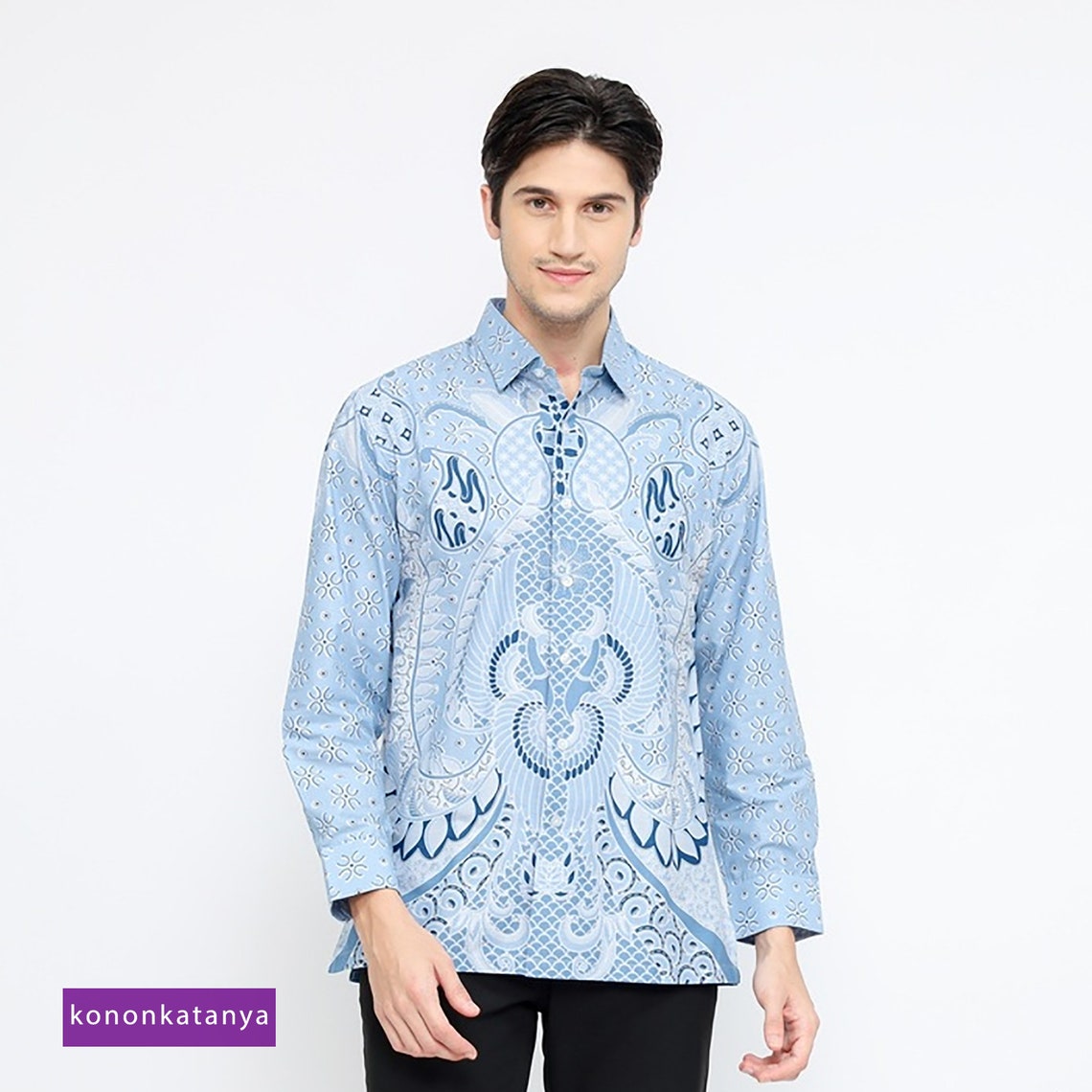 Contemporary Elegance Odza Atharwa Modern Regular Fit Men's Long Sleeve ...