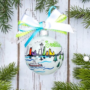 Seattle Ornament, Washington Ornament, Pacific Northwest, Space Neddle ...
