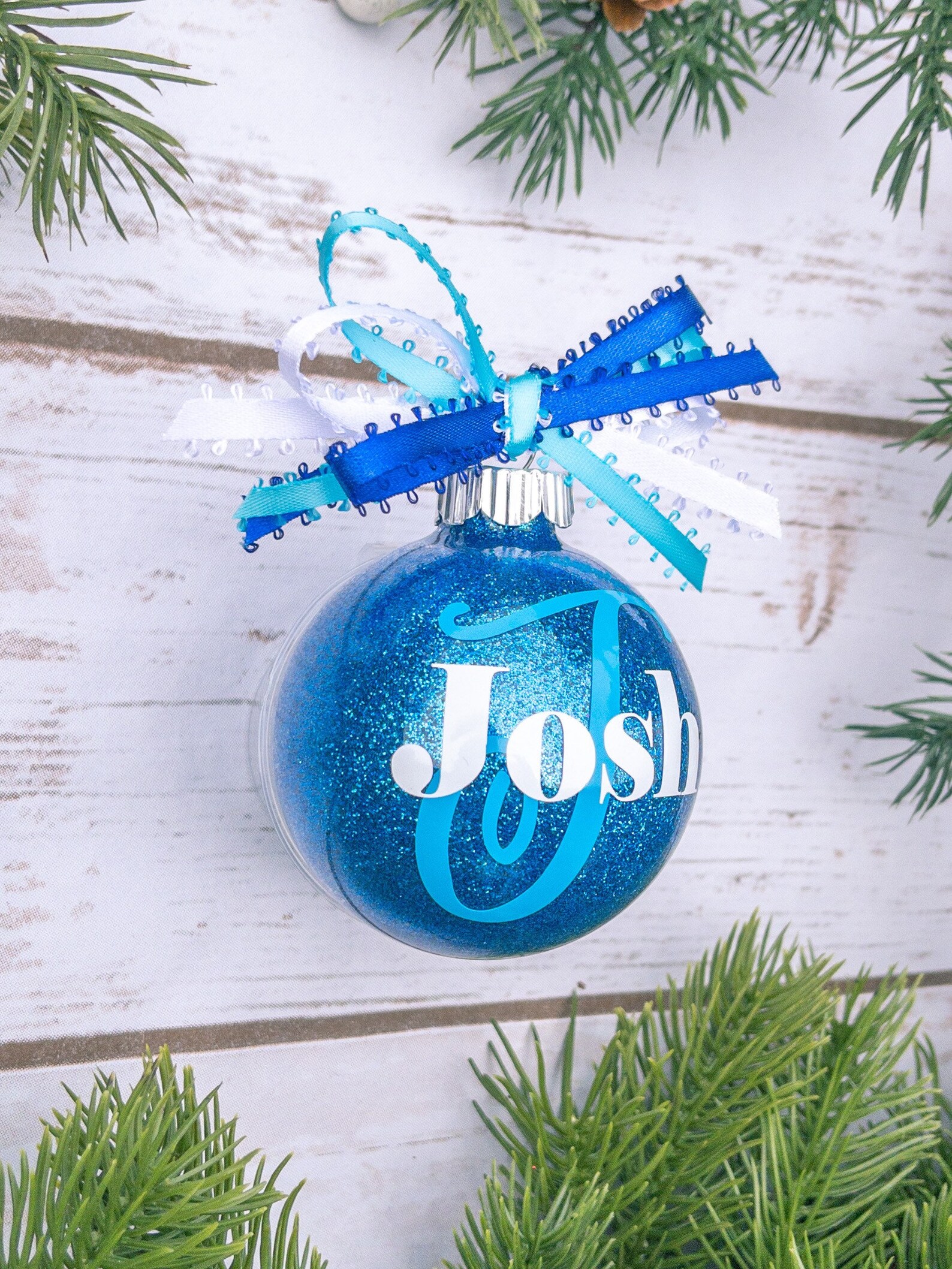 Initial Ornament Tree Ornaments Personalized Boy Ornaments - Etsy