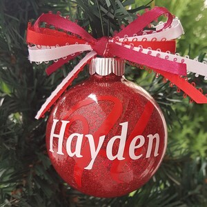 Initial Ornament Tree Ornaments Personalized Boy Ornaments | Etsy