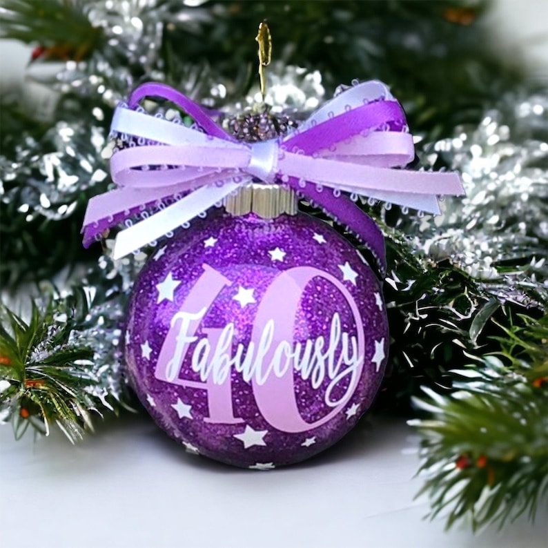 Fabulous 40th Birthday Christmas Ornament: Holiday Gift for Women, Best ...