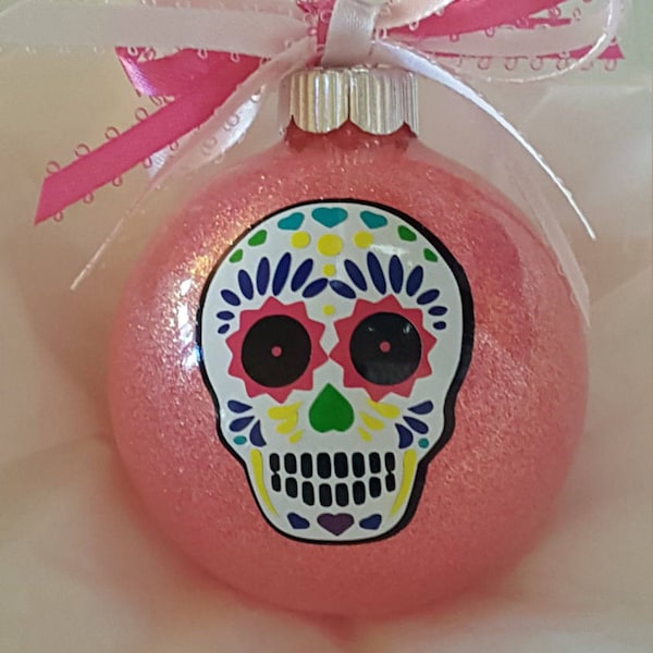 Sugar Skull Ornament - Etsy