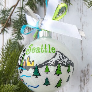 Seattle Ornament, Washington Ornament, Pacific Northwest, Space Neddle ...