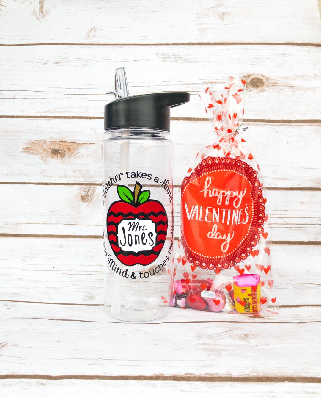 Thoughtful Valentines Day Gift for Teacher Personalized Water Bottle ...