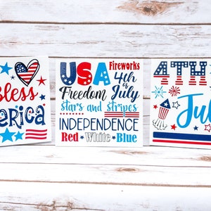 4th of July Decorations Patriotic Signs 4th Of July Decor | Etsy