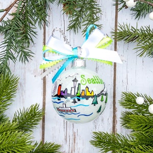 Seattle Ornament, Washington Ornament, Pacific Northwest, Space Neddle ...