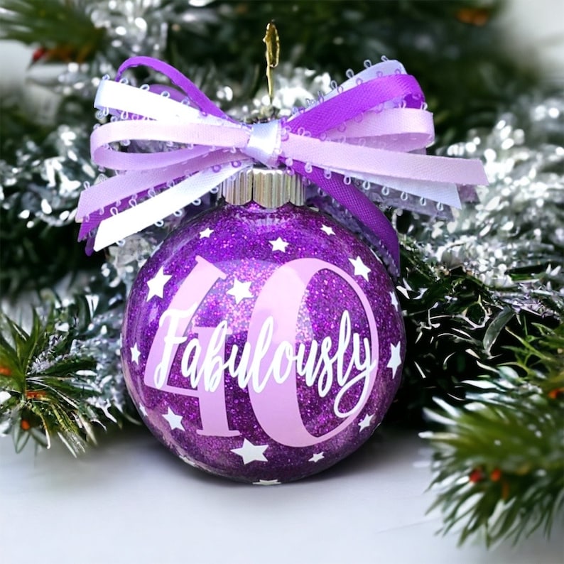 Fabulous 40th Birthday Christmas Ornament: Holiday Gift for Women, Best ...