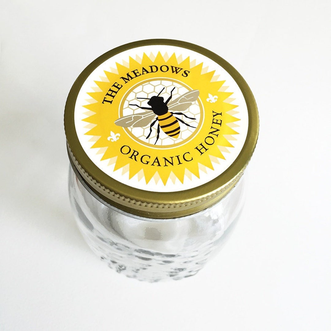 12 Beekeeping Honey Jar Labels, Beekeeper Gift, Personalized Food ...