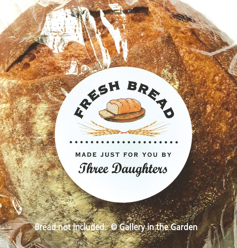 Bread Stickers Bakery Box Stickers Kitchen Labels Baguette | Etsy