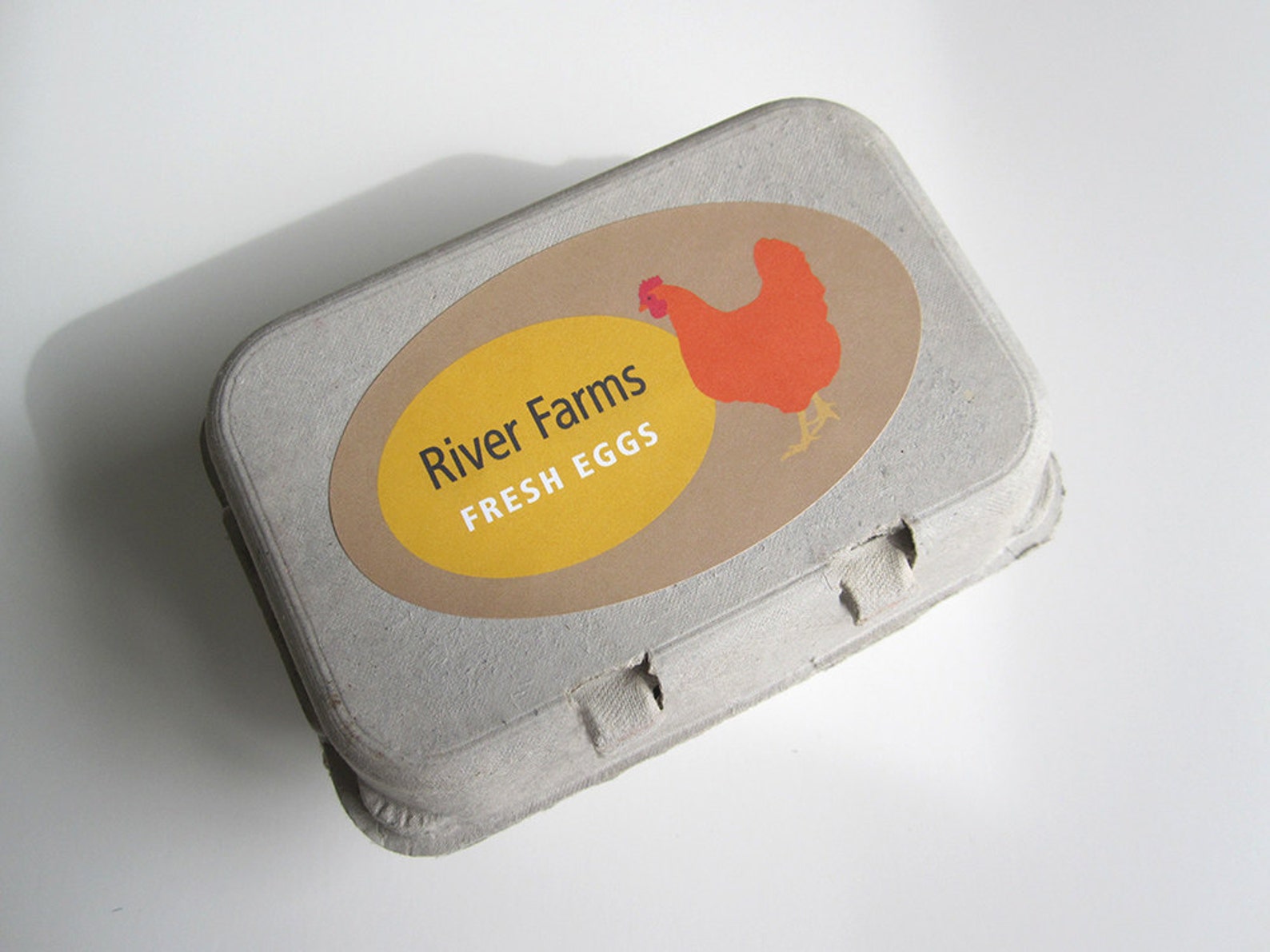 Egg Carton Labels 6 Customized Personalized Egg Stickers | Etsy