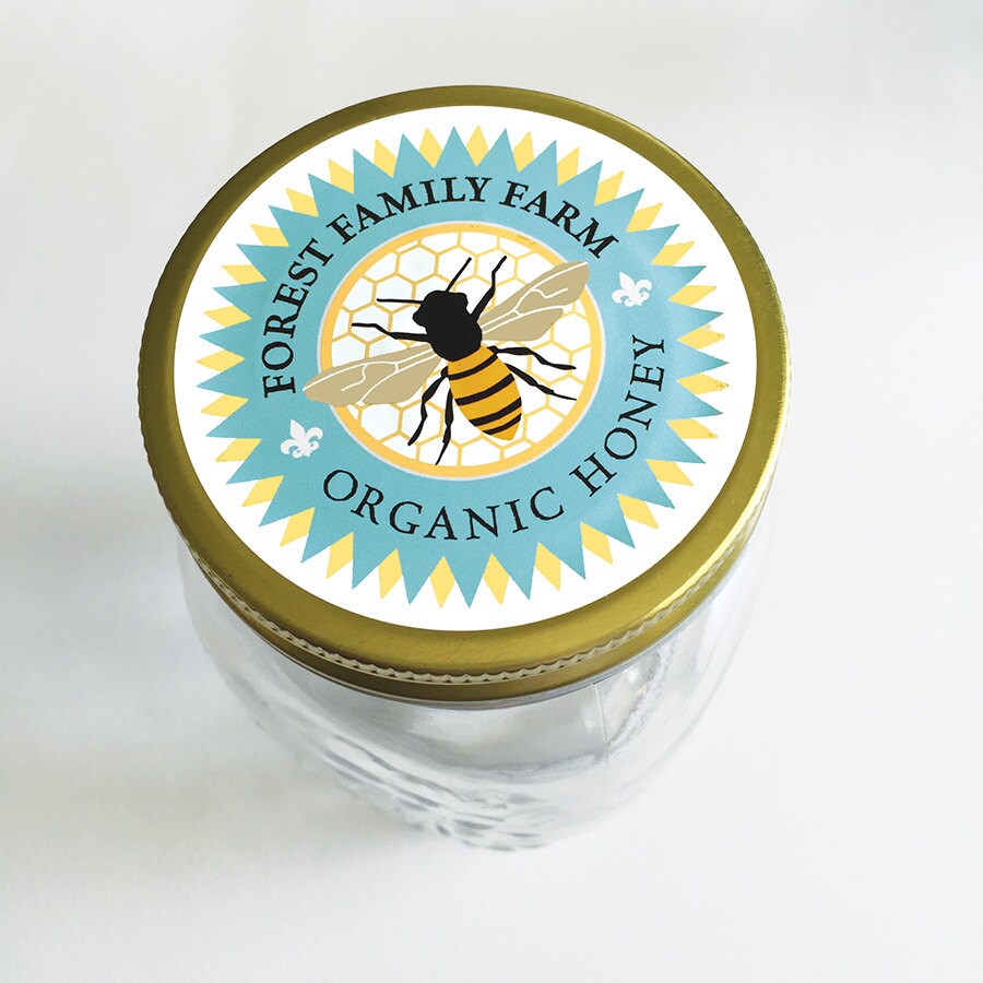 12 Beekeeping Honey Jar Labels Beekeeper Gift Personalized | Etsy