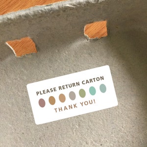 Coop Accessories, 35 Please Return Carton Stickers, Egg Labels, Chicken ...