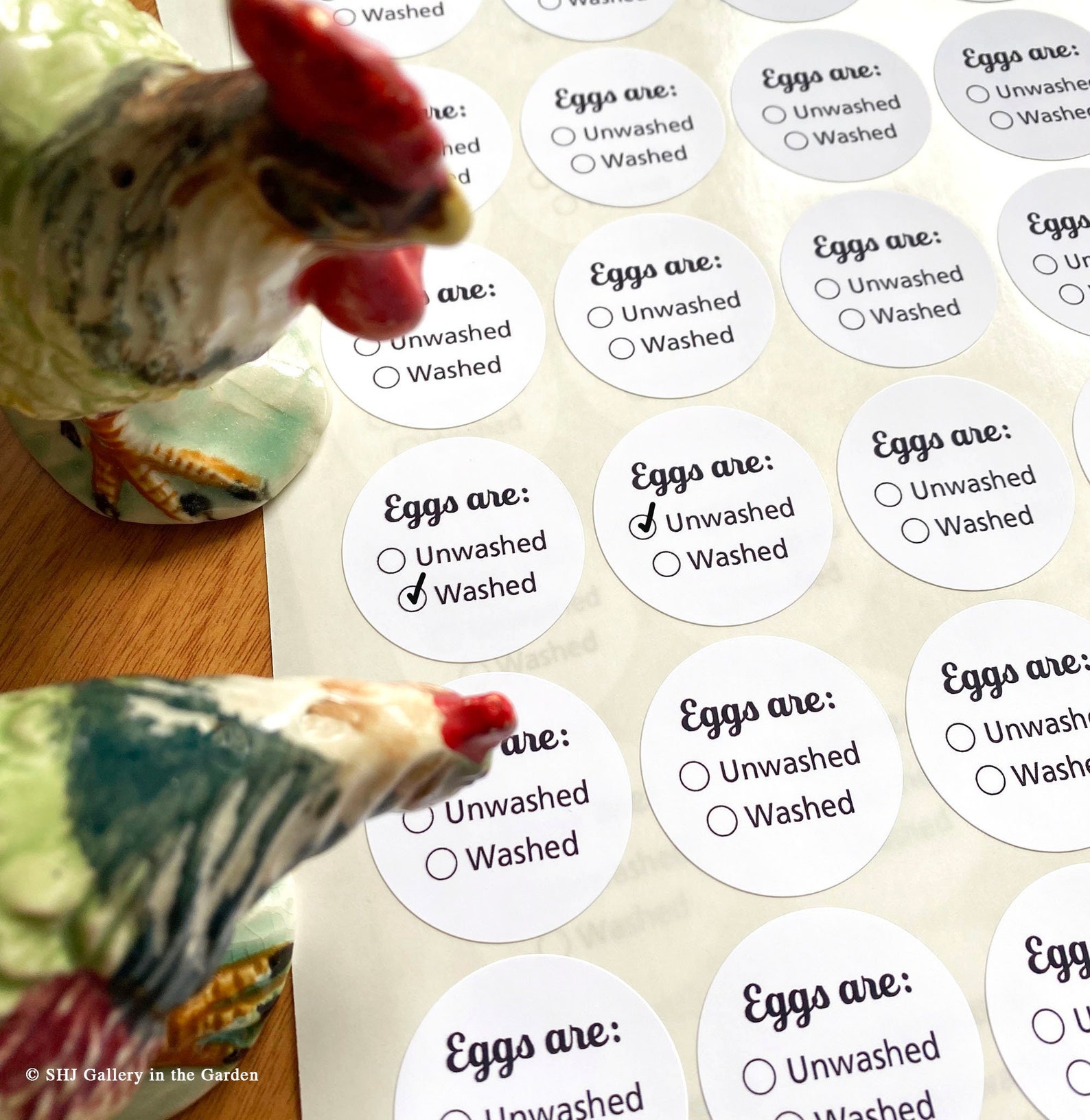 Washed or Unwashed Egg Stickers for Cartons Food Safety - Etsy