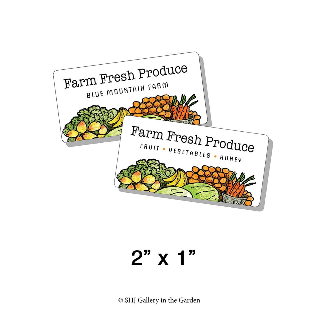 Small Produce Stickers Food Labels for the Farm Market - Etsy