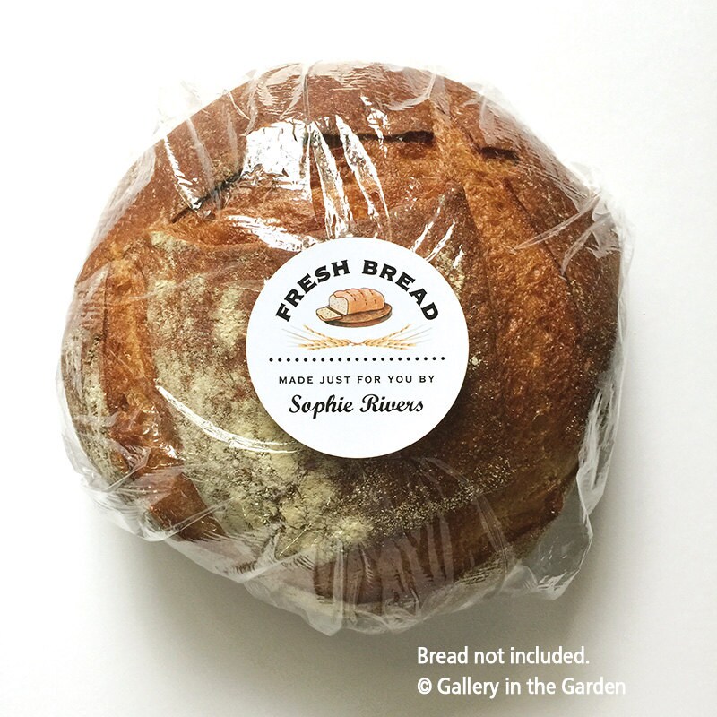 Bread Stickers Bakery Box Stickers Kitchen Labels Baguette | Etsy