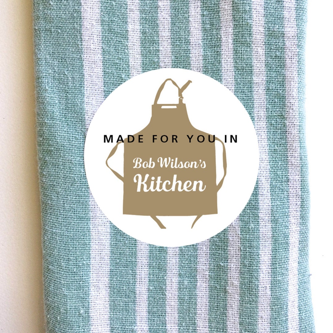 Bakery Labels, Personalized Baking or Cooking Stickers, Chef Cook ...