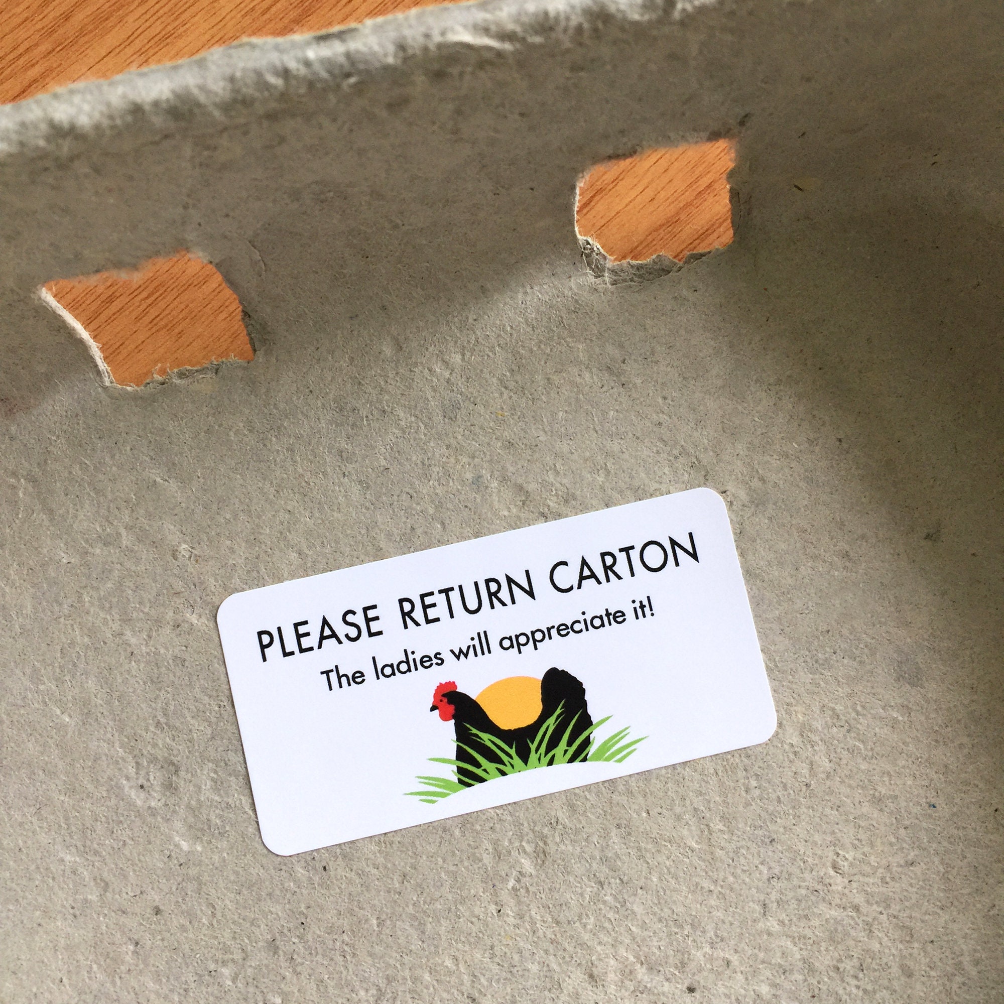 Coop Accessories 35 Please Return Carton Stickers Egg - Etsy Canada