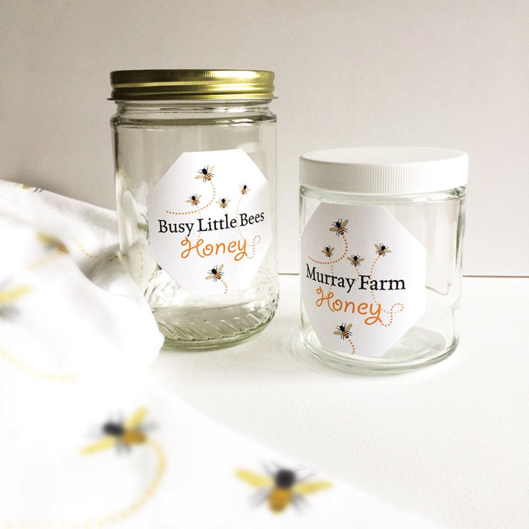 Honey Jar Labels Cute Honey Bee Beekeeping Supplies 12 - Etsy