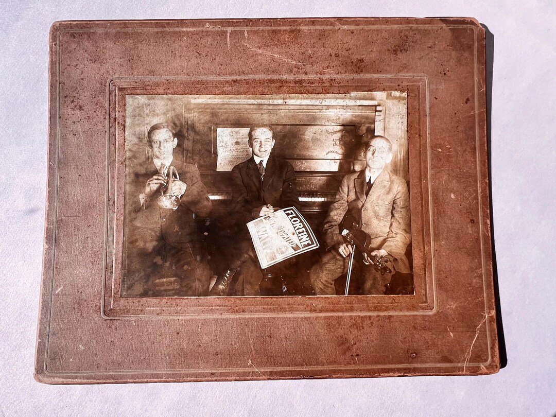 Antique Sepia Photograph | Jazz Performers Floreine Waltz - Etsy