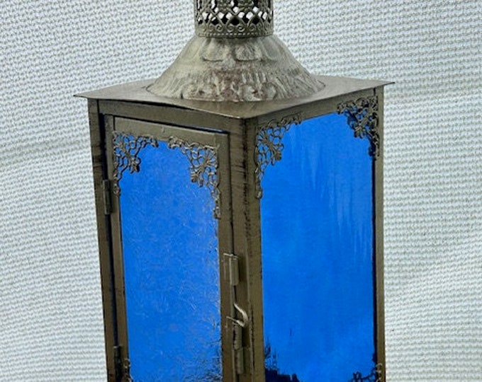 Hummingbird Lantern, Faux Stained Glass Lantern, Hanging Lanterns ...