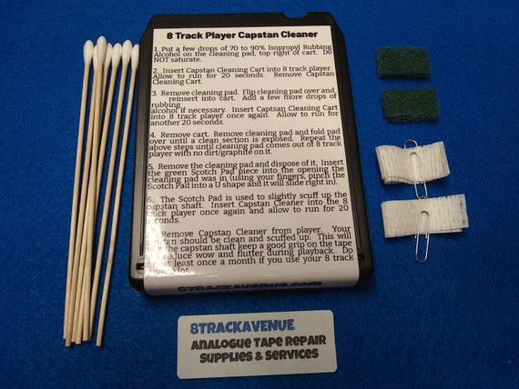 8 Track Player Capstan Cleaner Cartridge Kit - Etsy