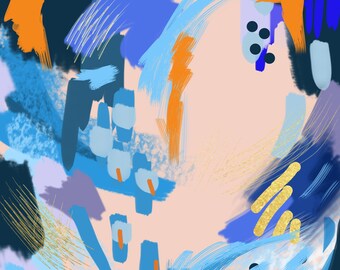 Abstract Watercolour Digital Art Print - Etsy