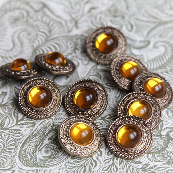 Amber Buttons - Etsy