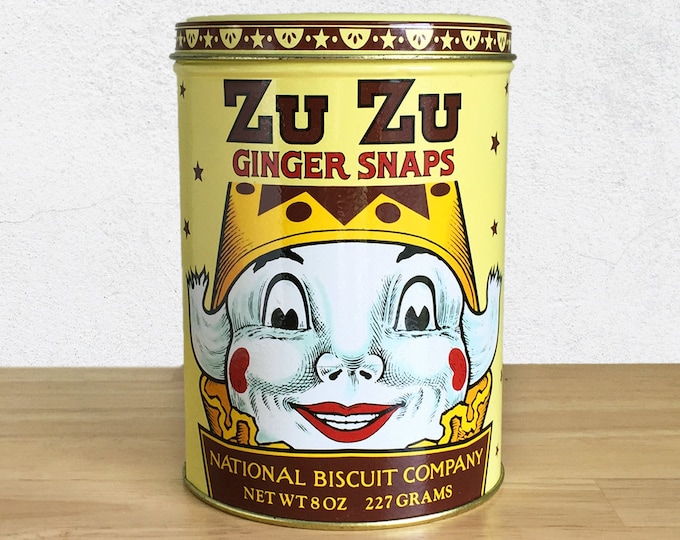Vintage National Biscuit Company Zu Zu Ginger Snaps Tin / Nabisco Tin ...