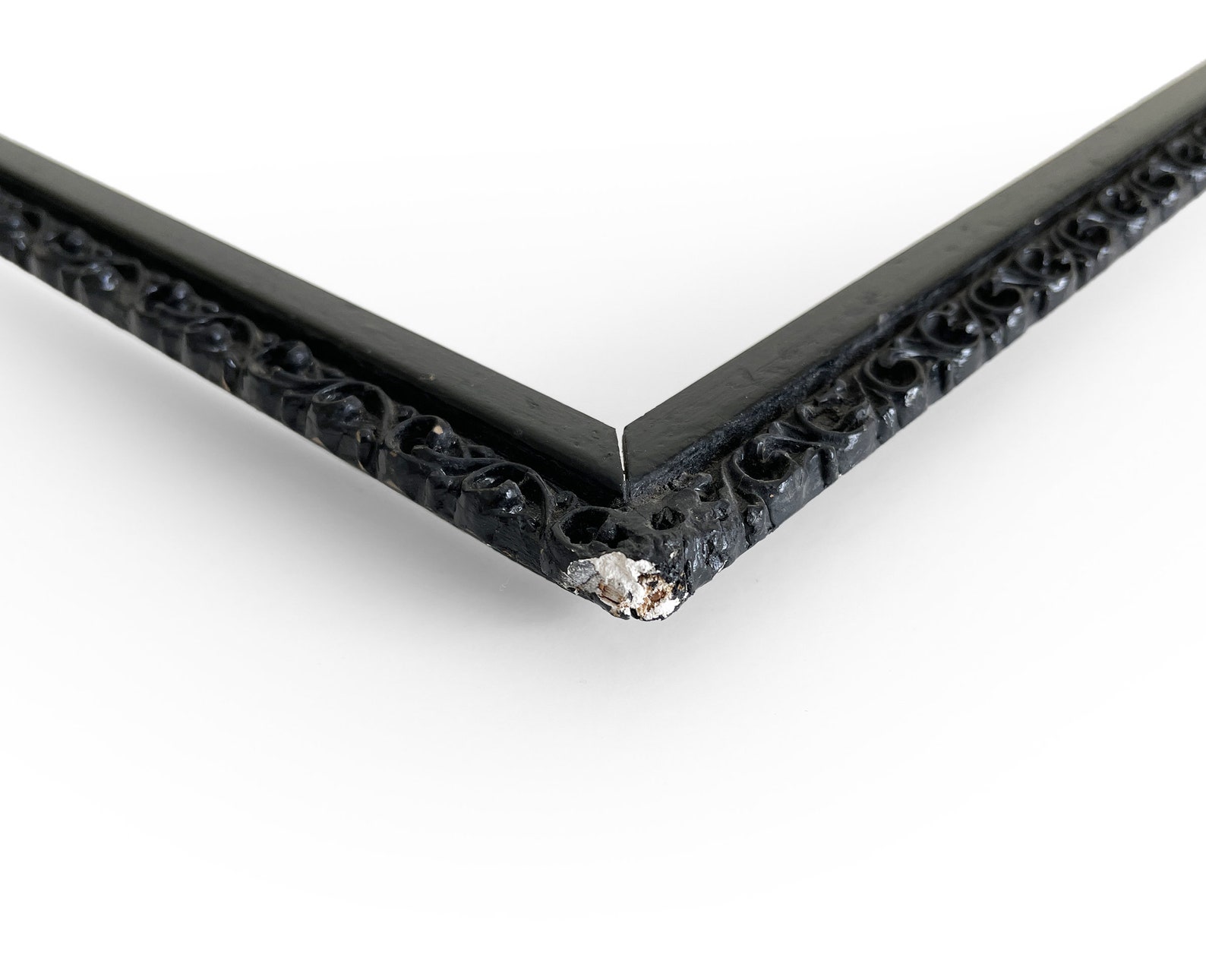 Antique Gesso Frame Vintage Picture Frame Ebony Black - Etsy