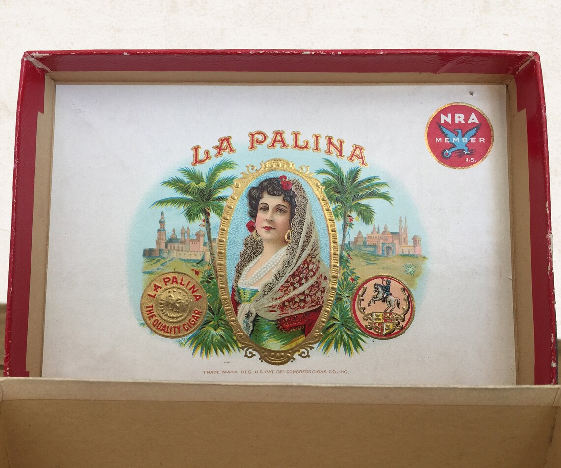 Vintage Cigar Box La Palina Senator Cigars Packaging Design | Etsy