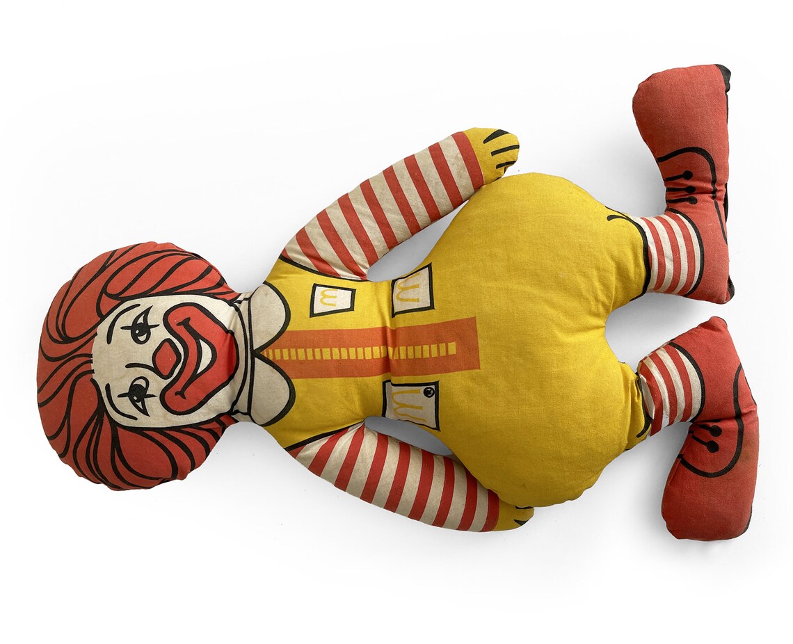 1970s Ronald Mcdonald Cloth Doll Happy Meal Toys Clown - Etsy