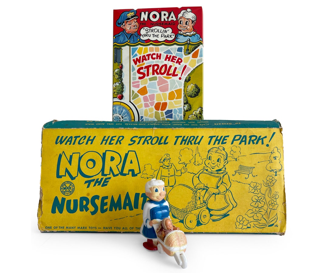 Vintage Nursemaid Nora Ramp Walker With Ramp and Box, Marx Walkies ...