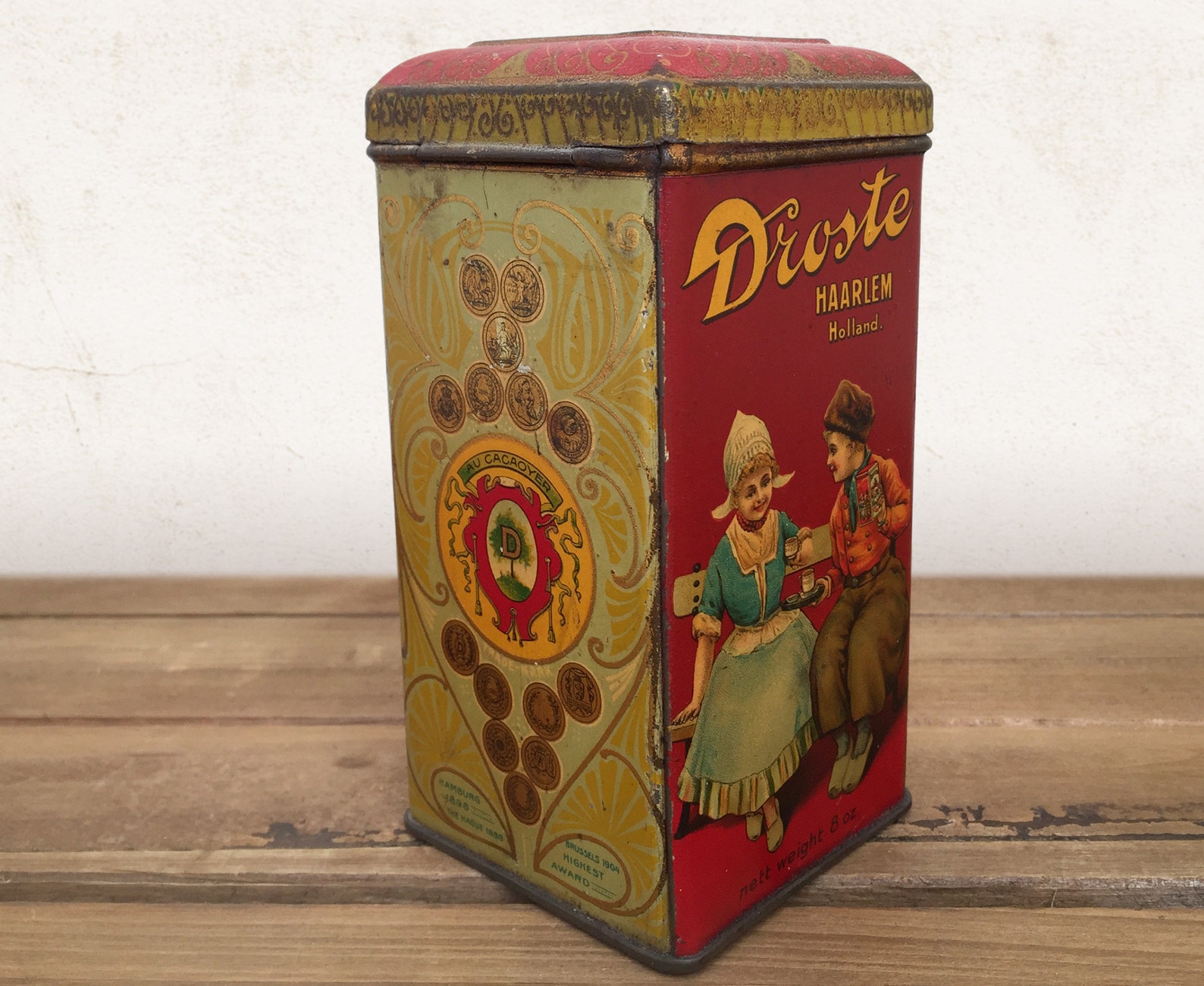 Vintage Droste's Cocoa Tin Dutch Process Haarlem Holland | Etsy