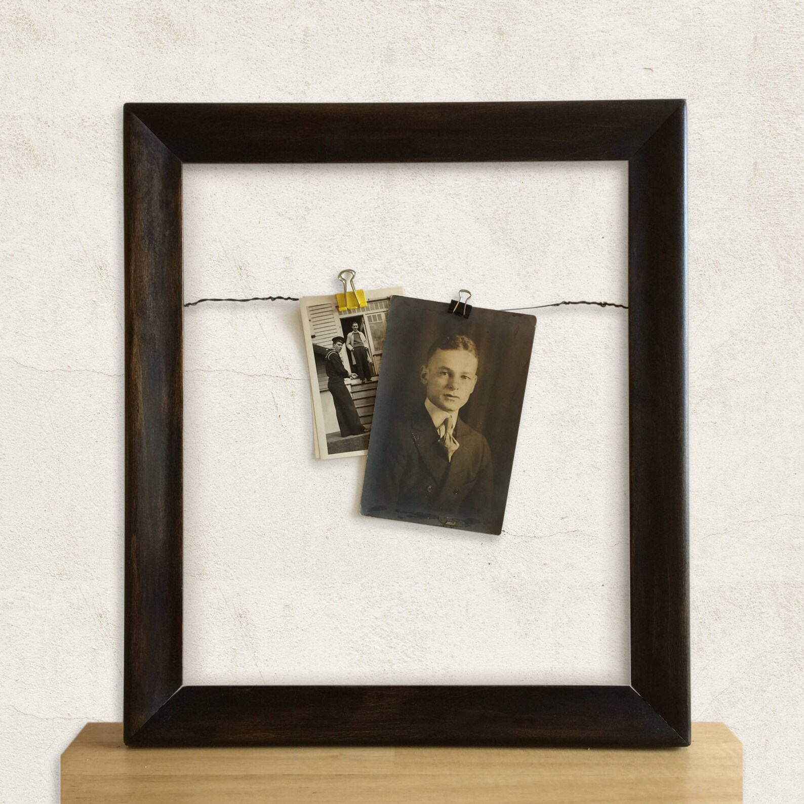 Vintage Picture Frame Rustic Walnut Frame Large Photo Frame - Etsy