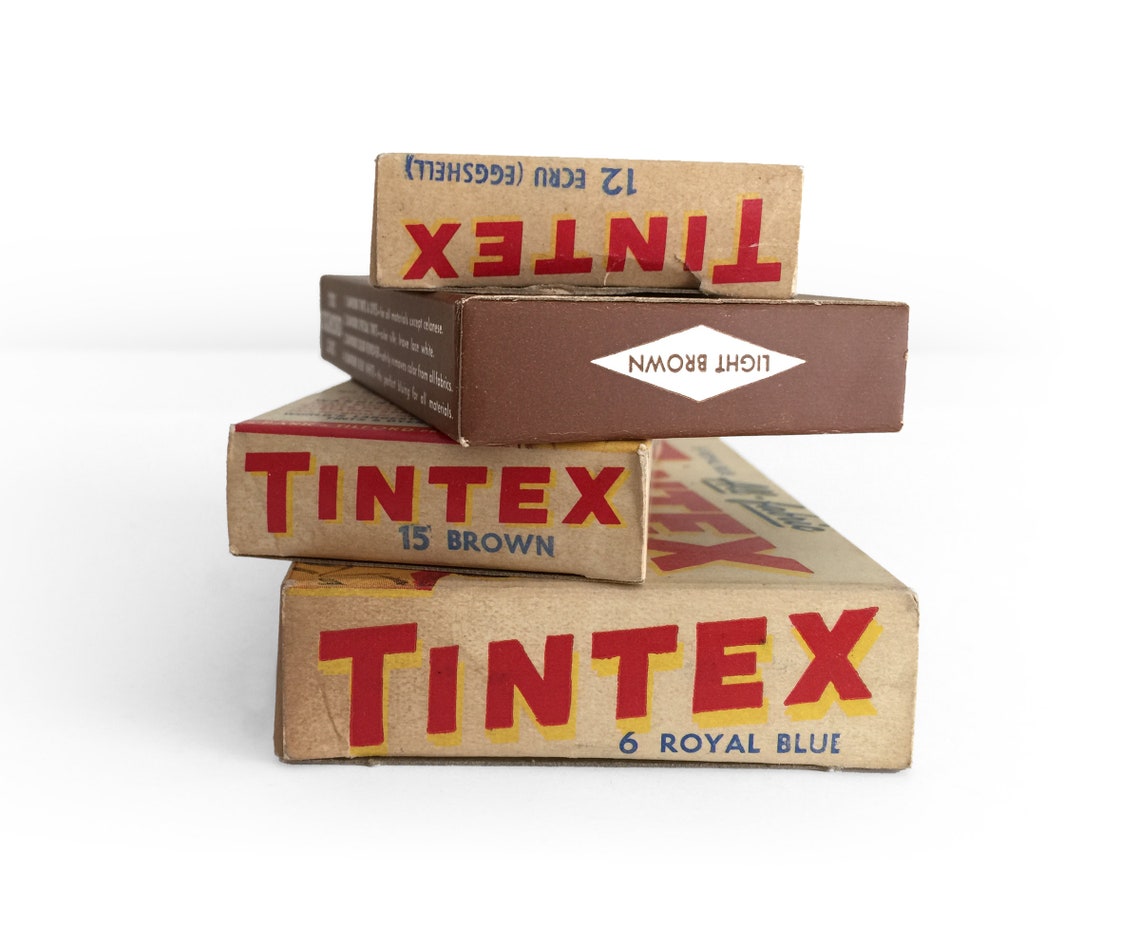 Vintage Tintex Tints & Dyes Box Diamond Dye Box Rustic - Etsy