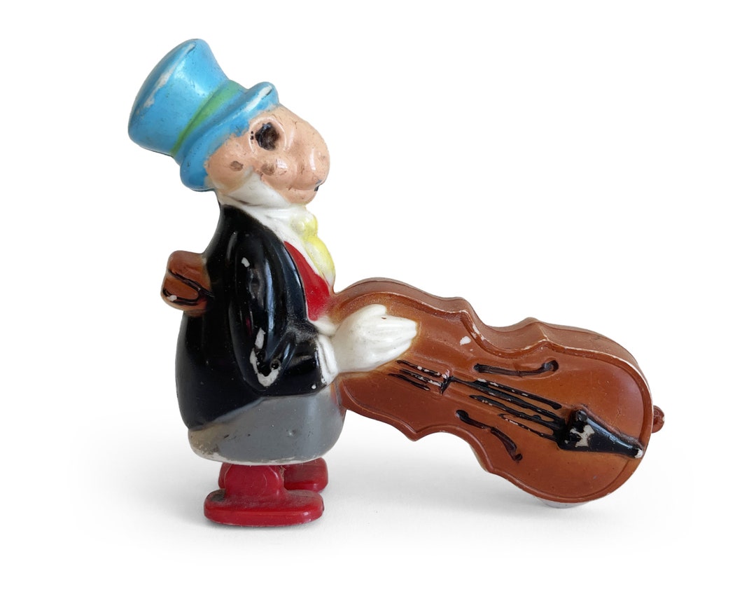 Vintage Jiminy Cricket Ramp Walker With Violin, Walt Disney Walkie ...