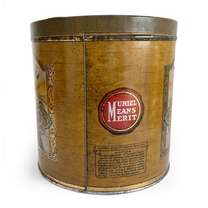 Vintage Muriel Cigar Humidor Tin, Tobacco Advertising, Rustic Country ...