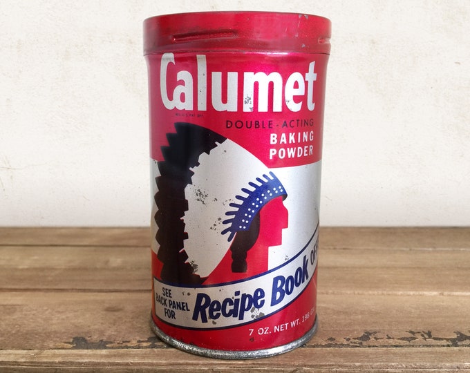 Vintage Calumet Baking Powder Tin, Recipe Book, General Store ...