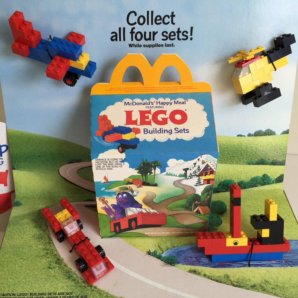 1986 Mcdonalds Happy Meal Toys Lego Building Sets Counter | Etsy
