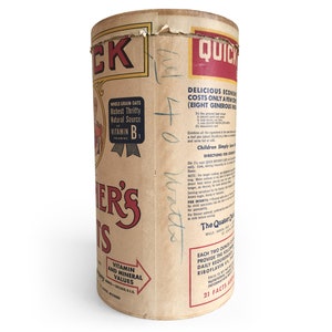 Vintage Quaker Quick Mother's Oats Box, Packaging Design, Quaker Oats ...