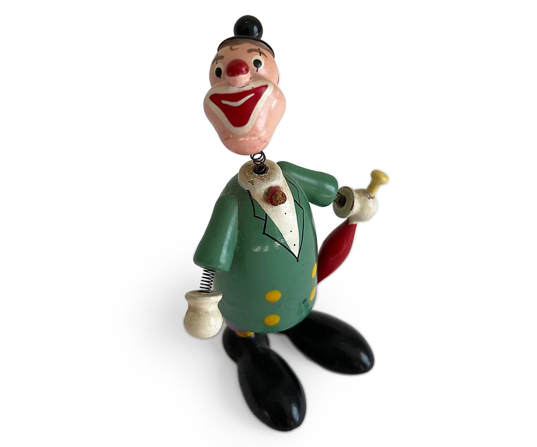 Vintage Clowns, Goula Bobblehead, Circus Clown, Hand Painted Nodder ...