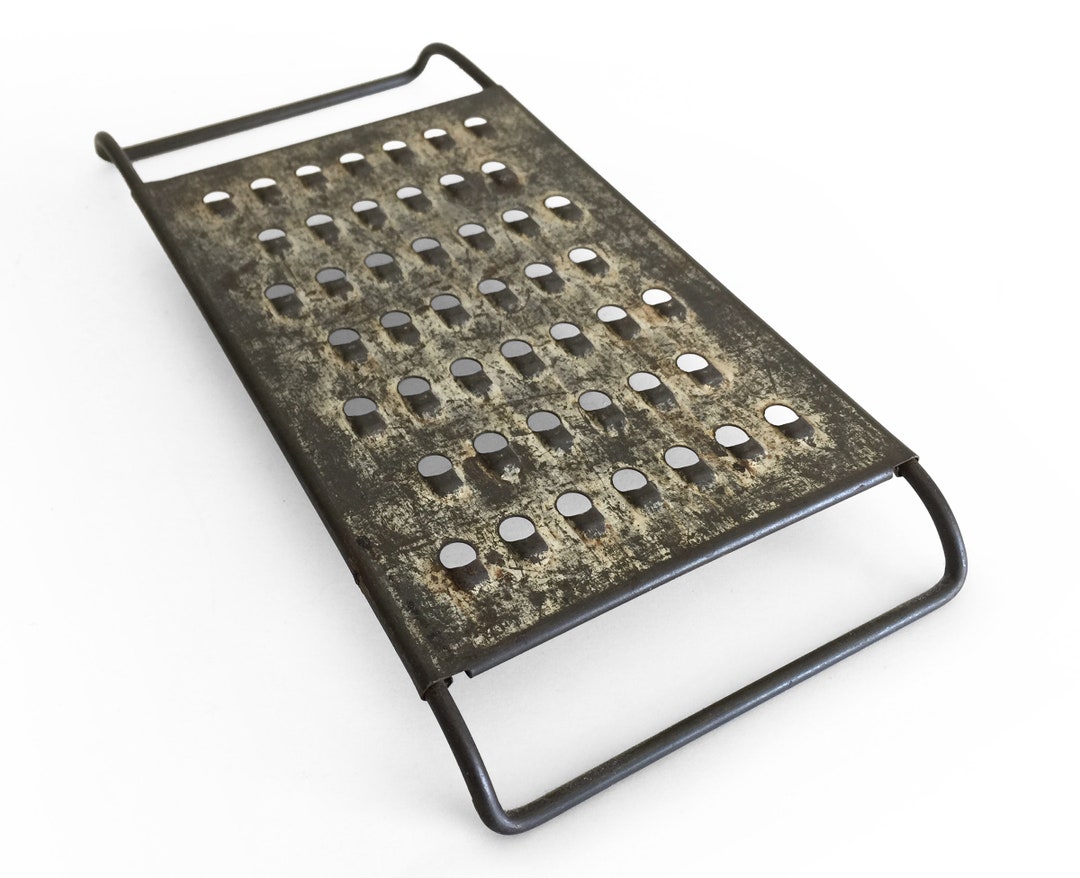 Antique Primitive Cheese Grater, Vintage Kitchenware, Tin Bowl Grater ...