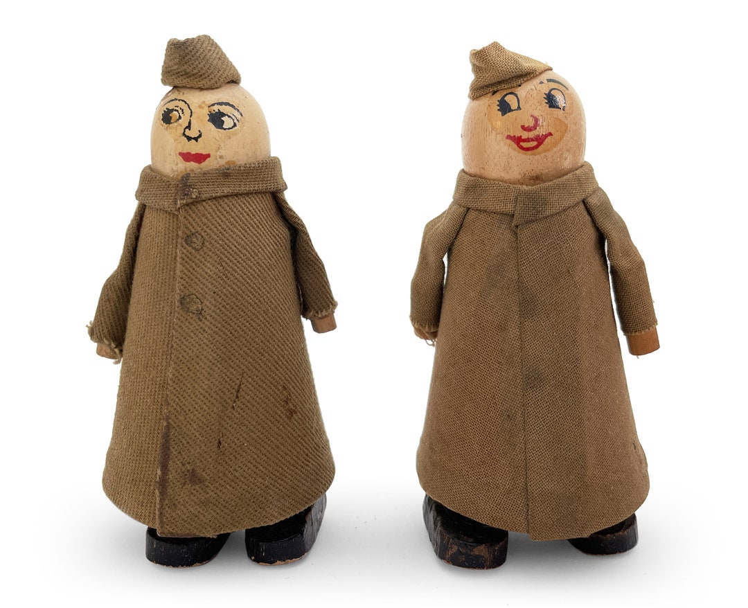 Vintage Ramp Walkers, Wilson WWI Soldier Ramp Walker, Folk Art Doll ...