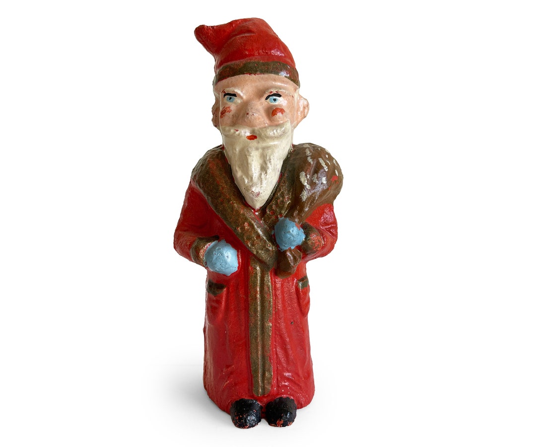 Antique Belsnickle German Santa Claus Paper Mache Figurine, Vintage ...
