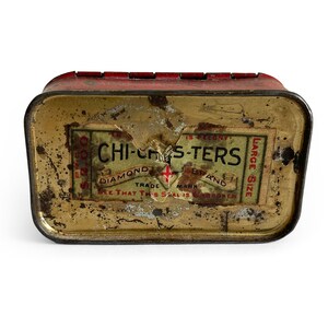 Vintage Medical Tin, Chichesters Diamond Brand Pills Can, Antique Tins ...