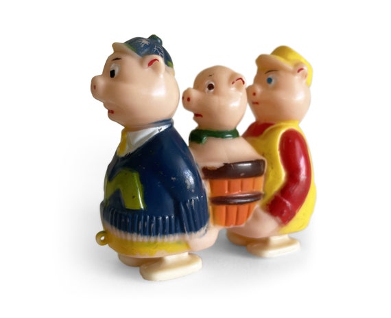 Vintage Three Little Pigs Ramp Walker Toy Louis Marx Company - Etsy UK