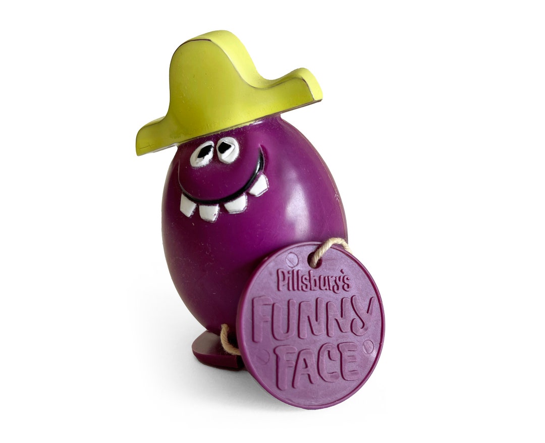 Vintage Pillsbury Funny Face Goofy Grape Ramp Walker, Food Advertising ...