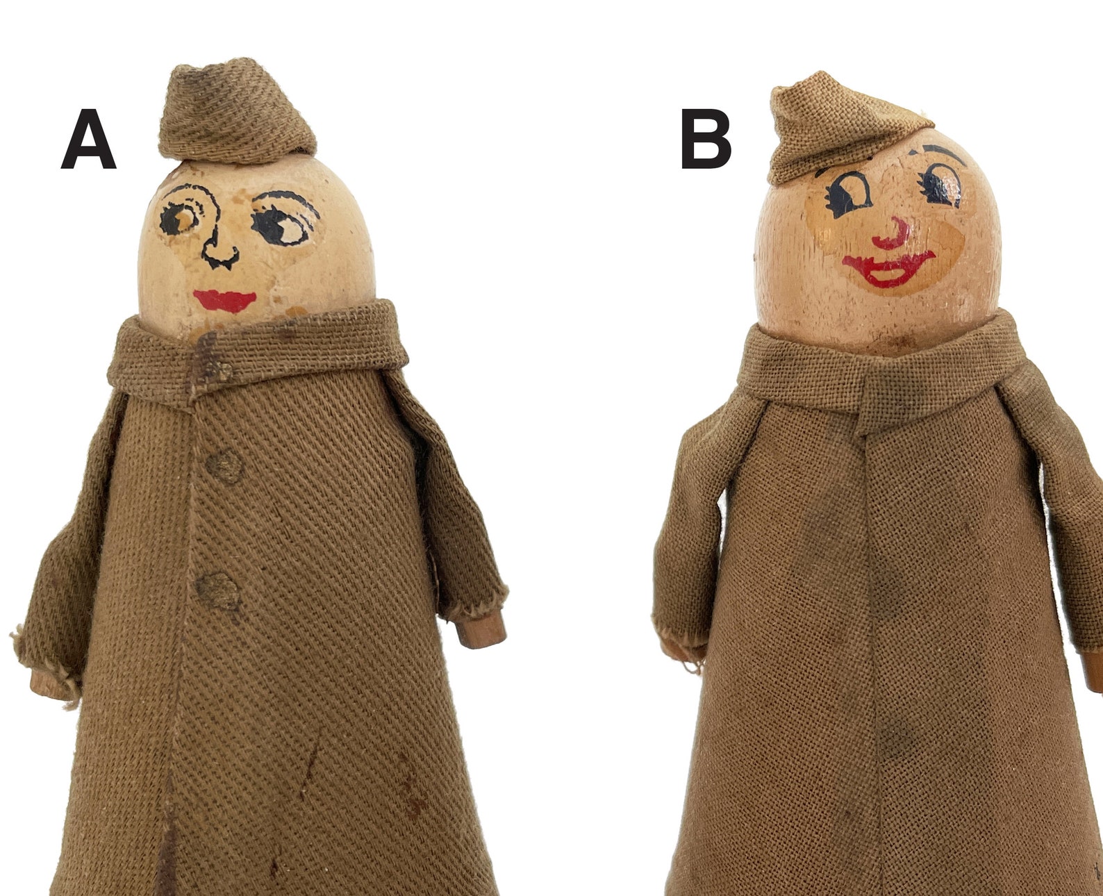 Vintage Ramp Walkers, Wilson WWI Soldier Ramp Walker, Folk Art Doll ...