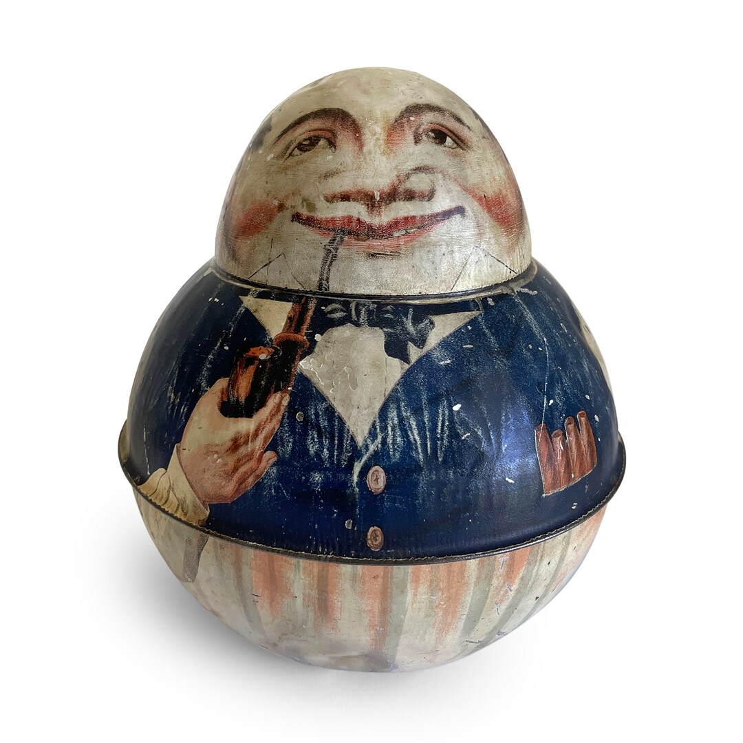 Vintage Roly Poly Storekeeper Tobacco Tin, Original Antique Dixie Queen ...