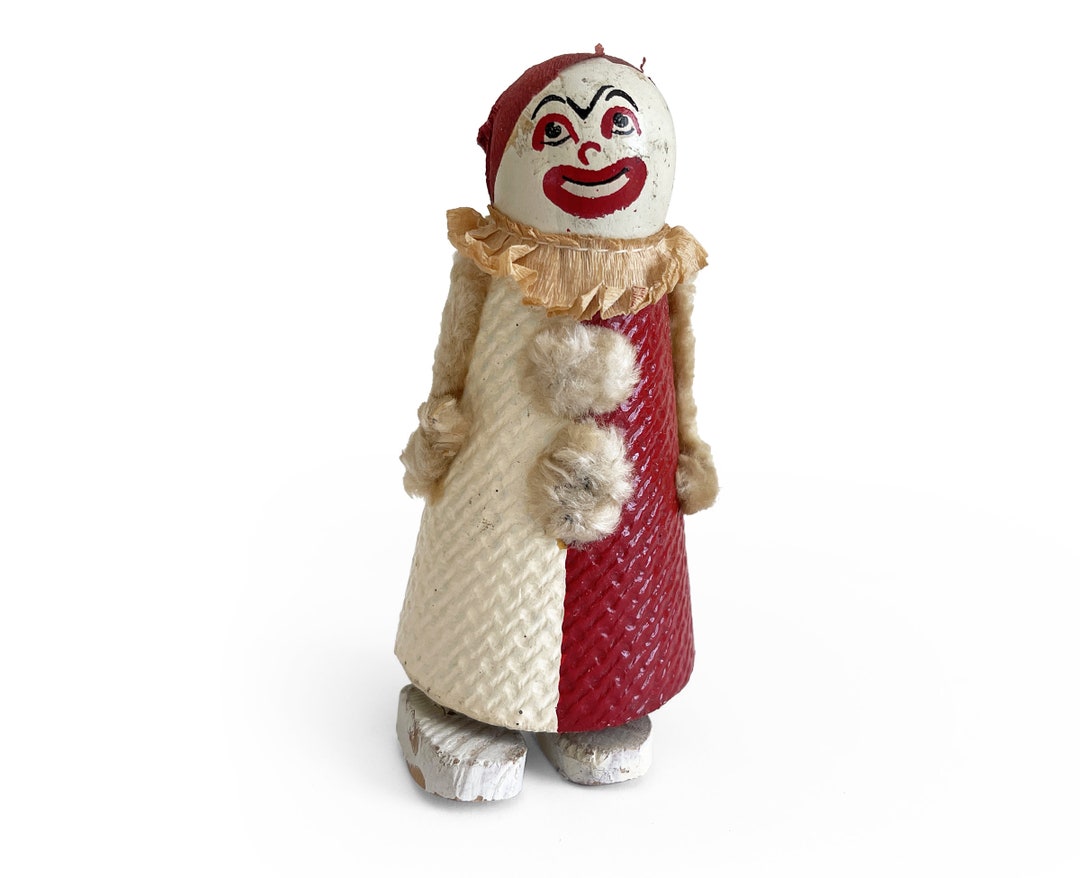Vintage Ramp Walkers, Wilson Clown Ramp Walker, 1930s Wood Walkie, Folk ...